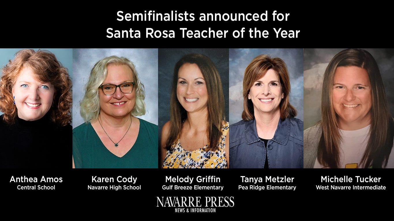 Semifinalists announced for Santa Rosa County Teacher of the Year ...