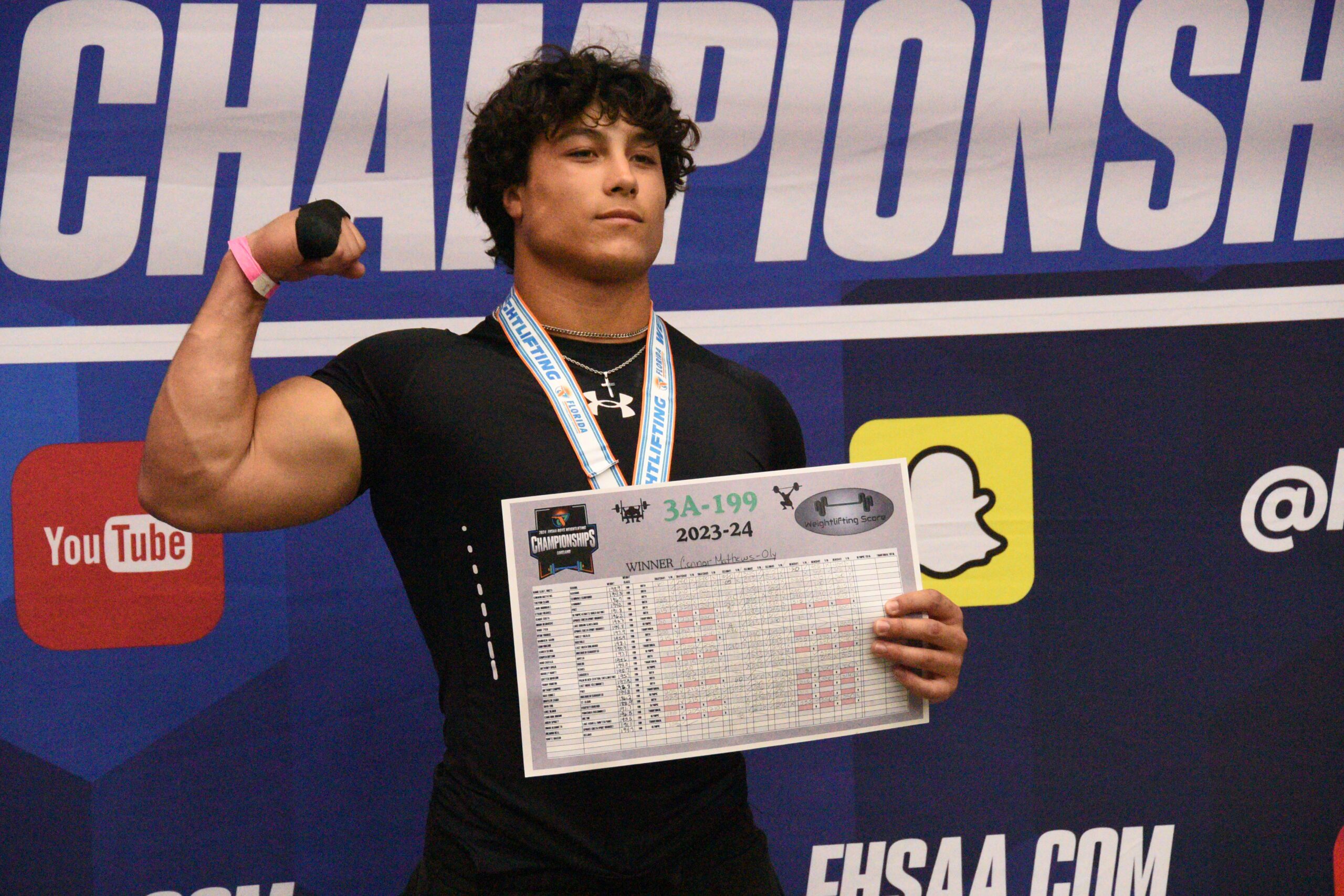 Connor Mathews leads way for runner-up Raiders at state weightlifting ...
