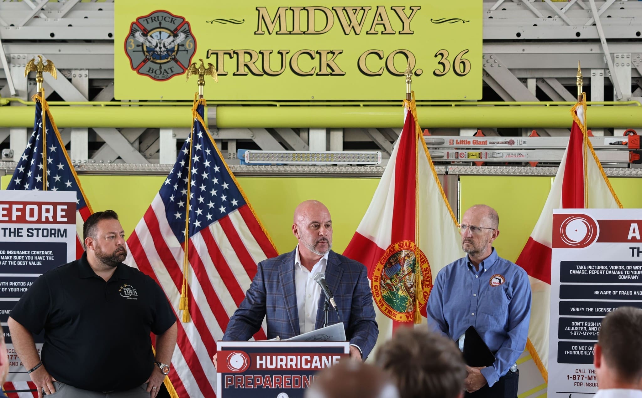 Florida CFO visits Midway Fire to highlight hurricane preparedness ...